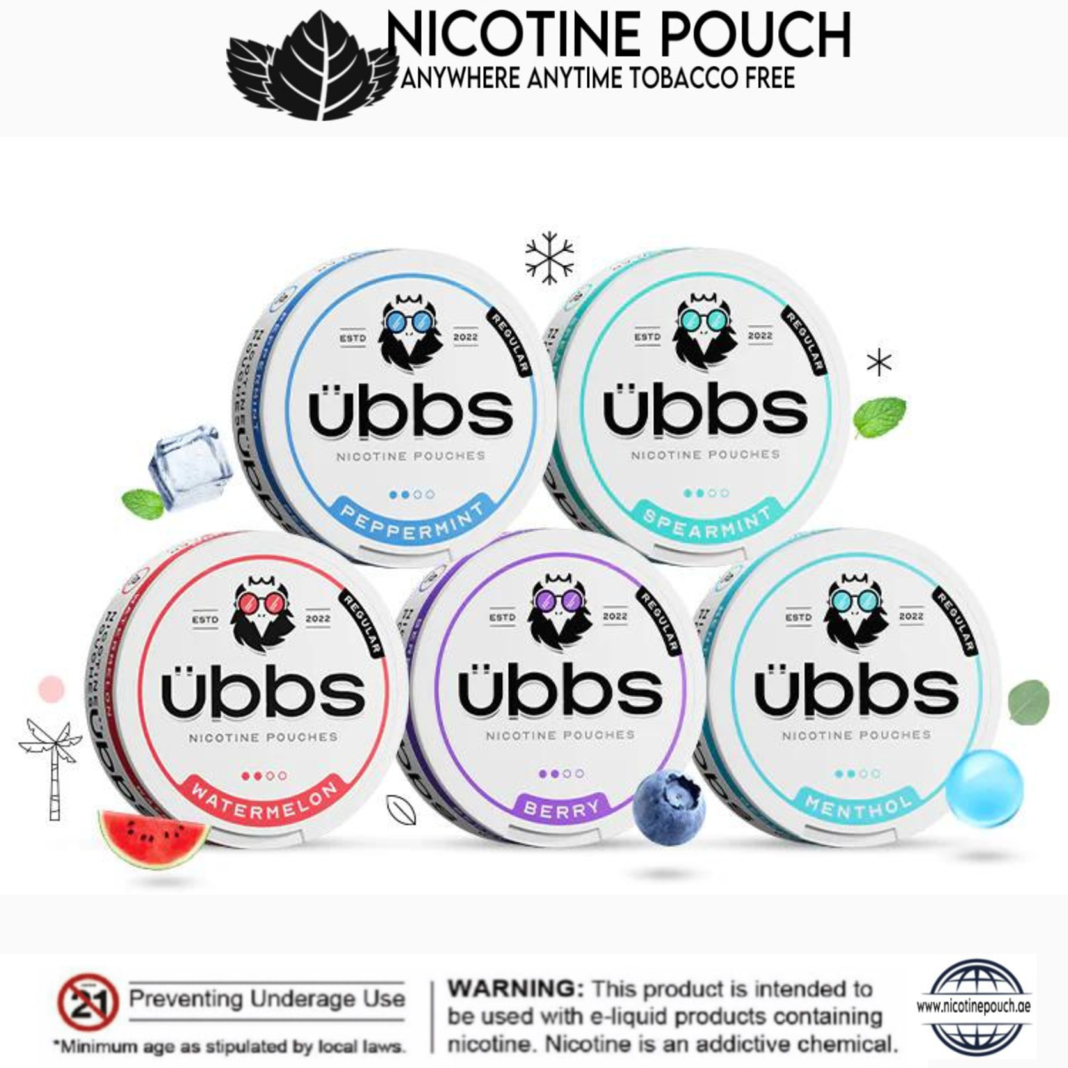 Ubbs Nicotine Pouches (6mg & 11mg) in Dubai UAE